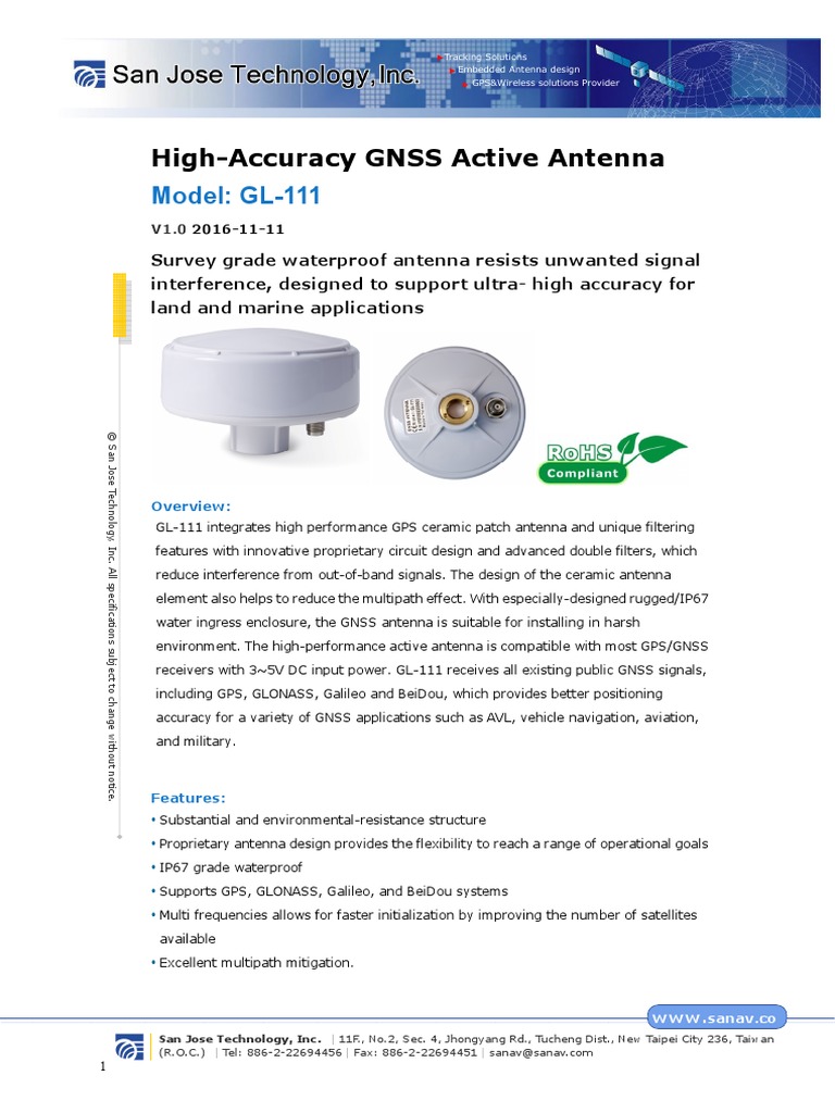 High-Accuracy GNSS Antenna Guide | PDF | Computers