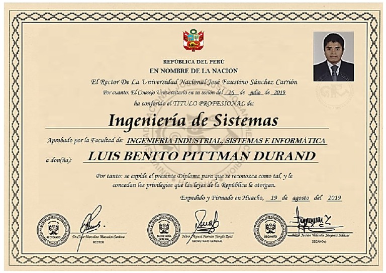 Titulo Ingenieria de Sistemas | PDF