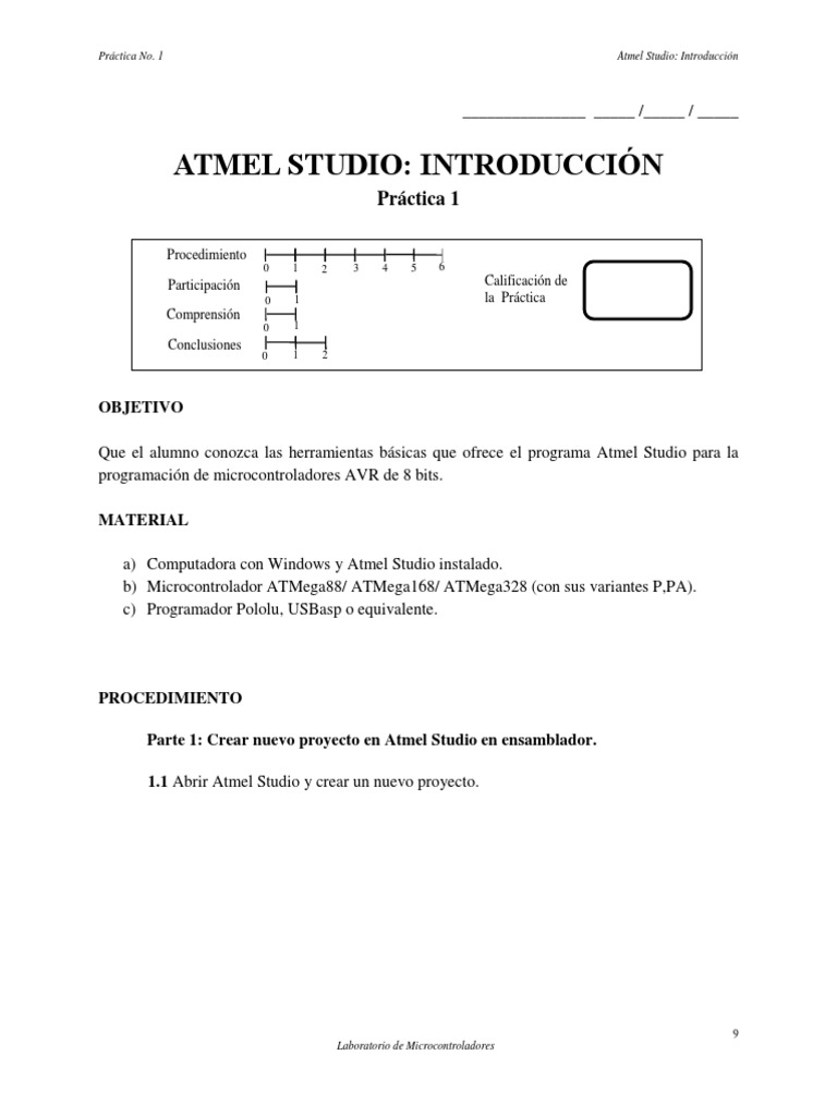 Introducción a Atmel Studio para AVR | PDF | Microcontrolador | Ventana ...