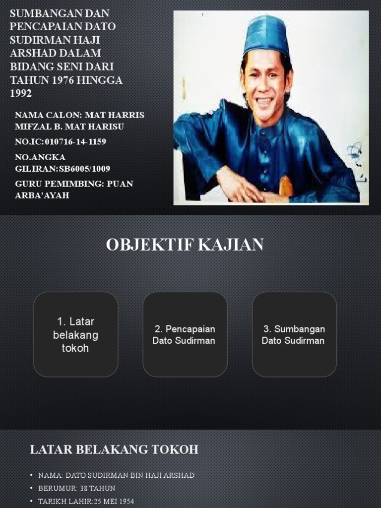 Sumbangan Dan Pencapaian Dato Sudirman Haji Arshad Dalam 2 | PDF