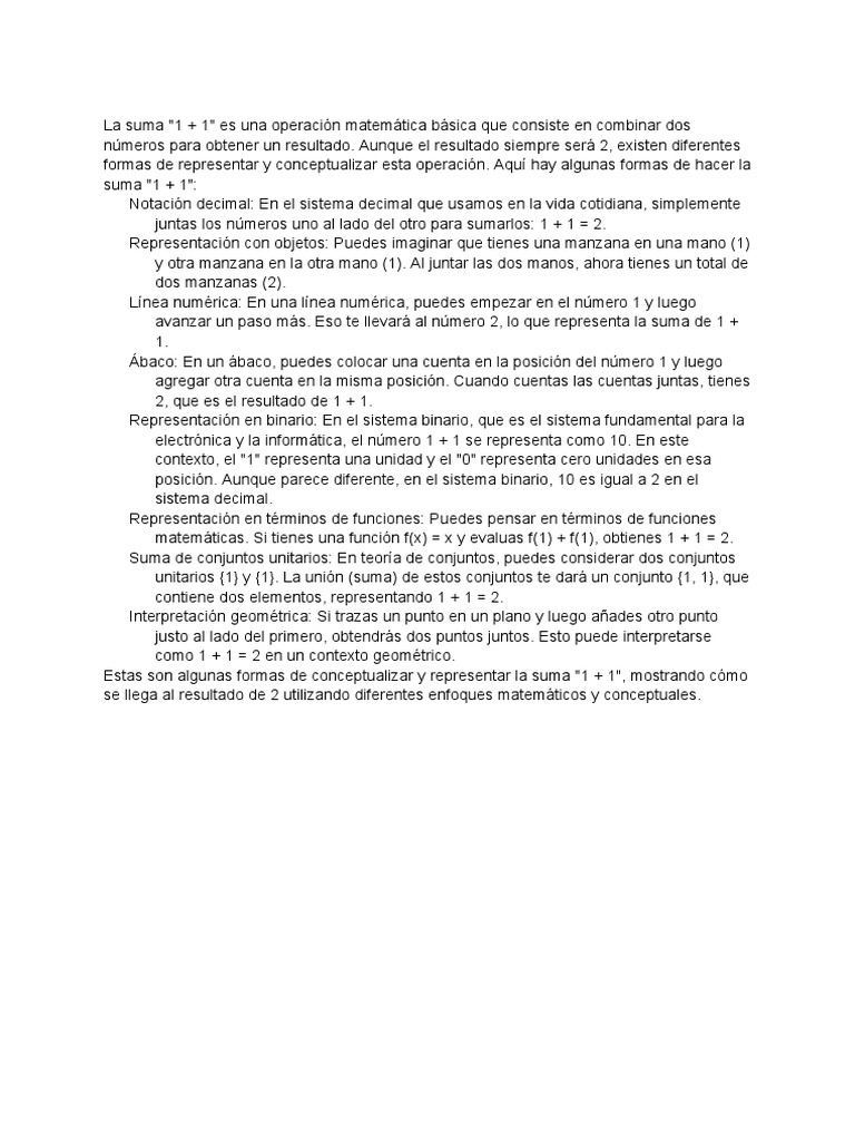 Como Sumar 1 1 PDF
