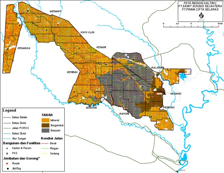 Peta Perkebunan Sawit Region Kaltim 2 Komplit | PDF