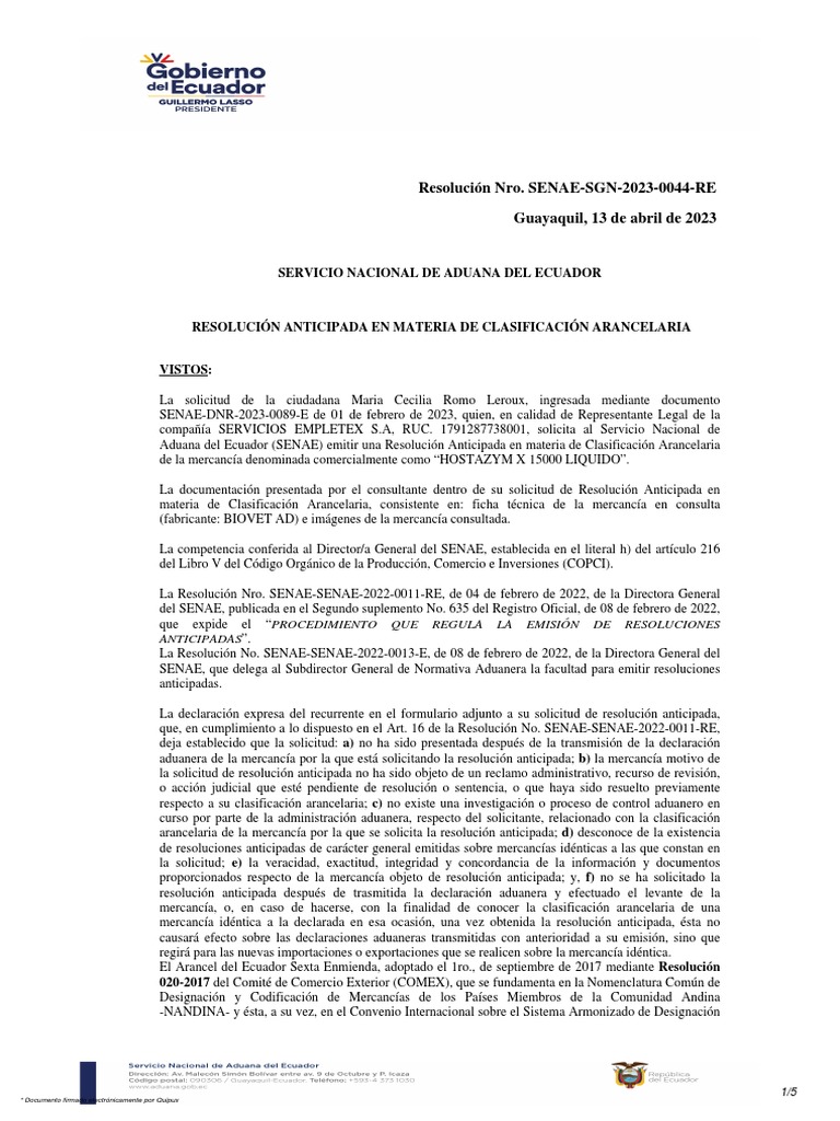 Senae SGN 2023 0044 Re | PDF