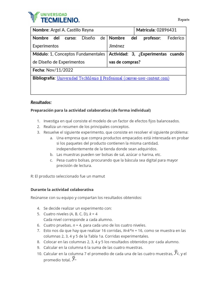 Actividad 3. ¿Experimentas Cuando Vas de Compras | PDF