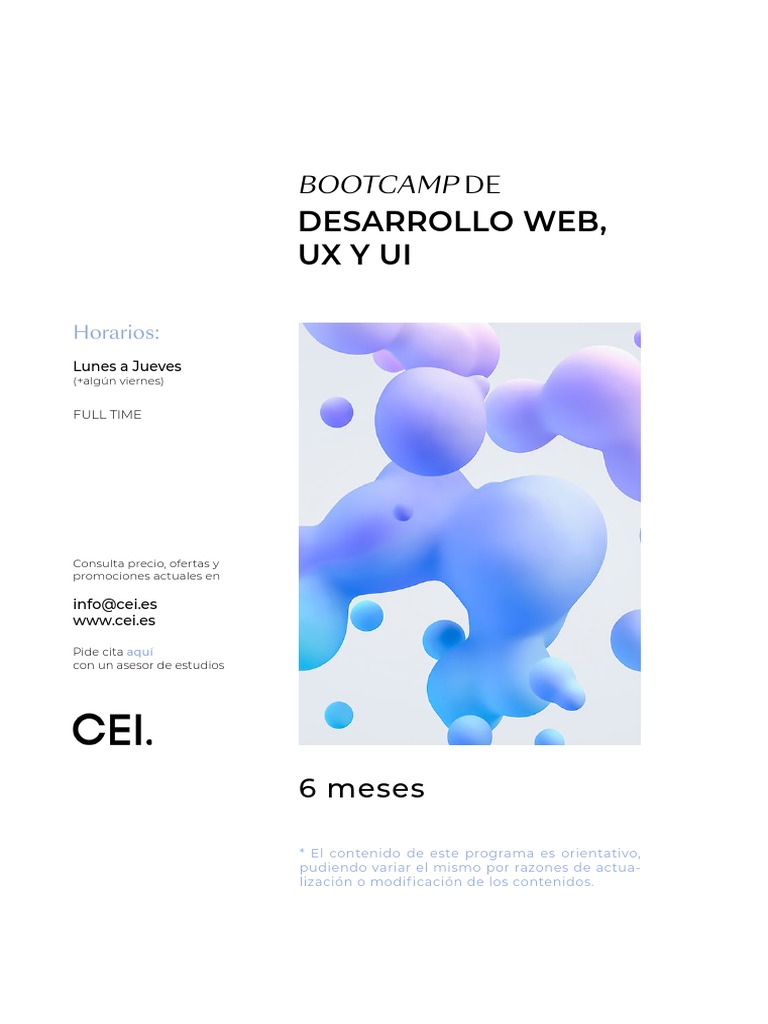 Bootcamp de Desarrollo Web, UX y UI | PDF | Arte Bootcamp de Desarrollo Web, UX y UI | PDF | Arte