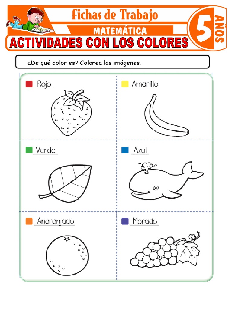 Actividades Con Los Colores para Ninos de 5 Anos | PDF