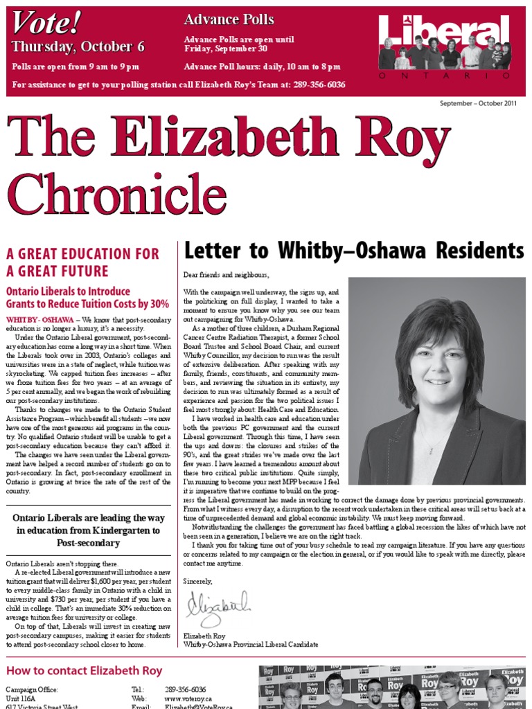 Ontario Liberal Education Initiatives | PDF | Ontario | Public Transport