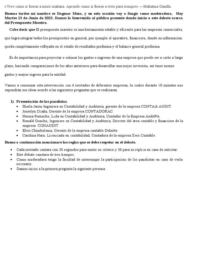 DEBATE PDF