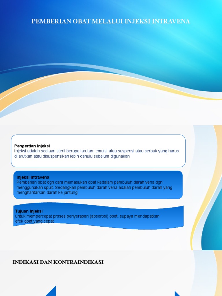 Pemasangan Pemberian Obat Iv Pdf