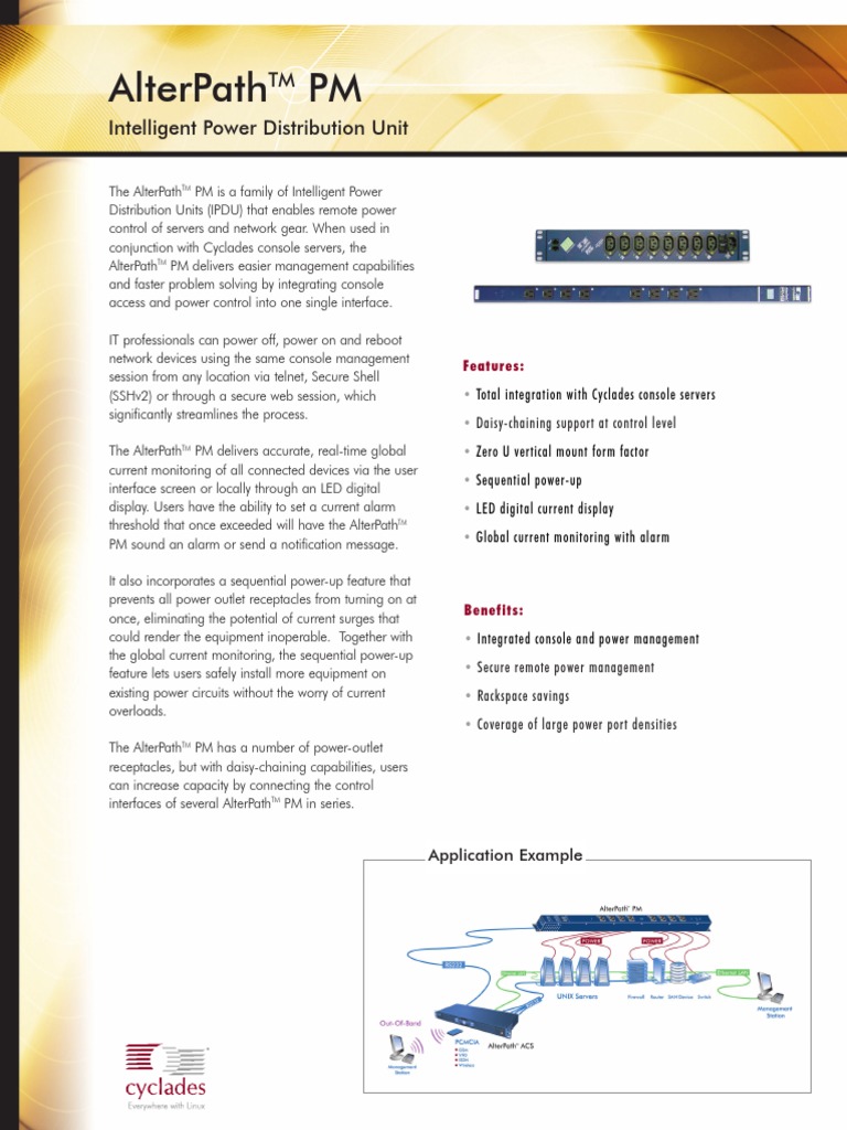 Intelligent Power Distribution Unit (PDU) | PDF