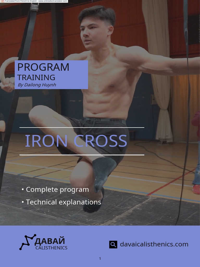 Iron Cross: Program | PDF | Human Anatomy | Musculoskeletal System