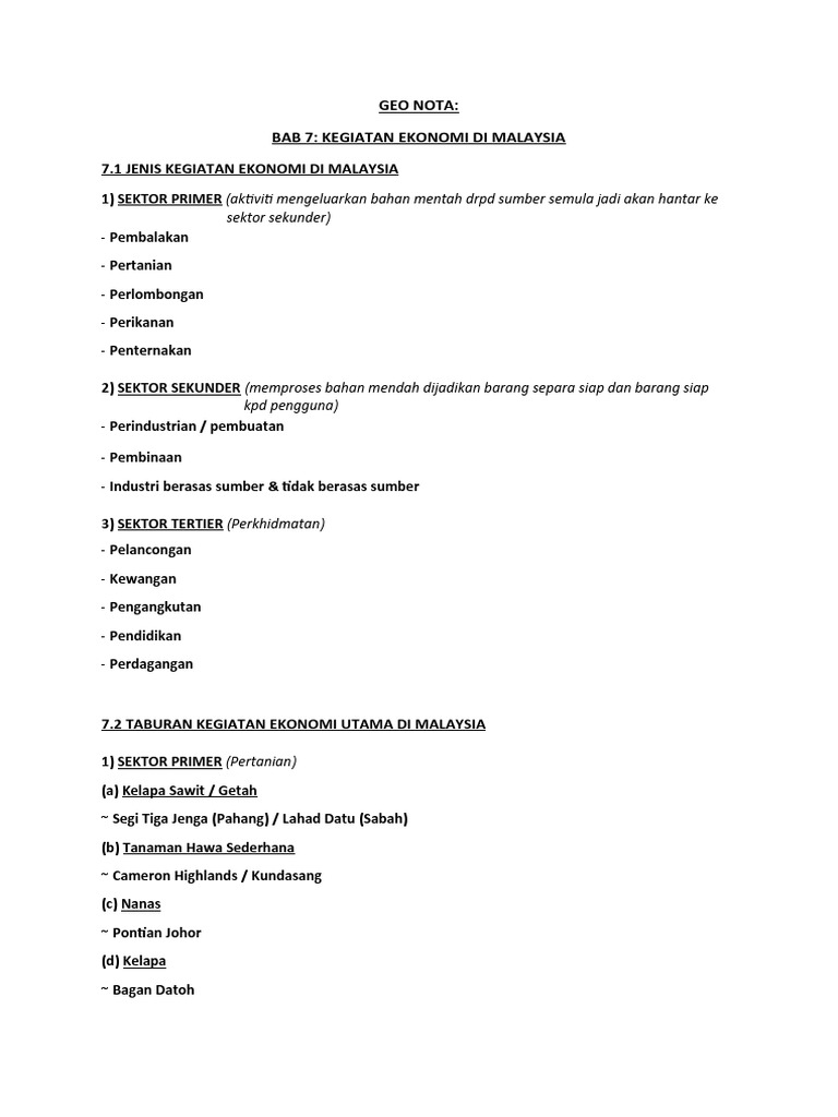 Geo Nota Bab 7&8 | PDF