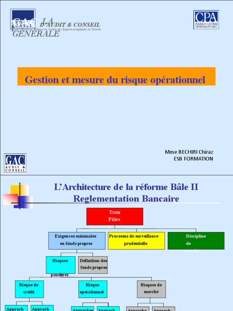 Bâle II: Gestion du Risque Opérationnel | PDF | Risque opérationnel | Banques