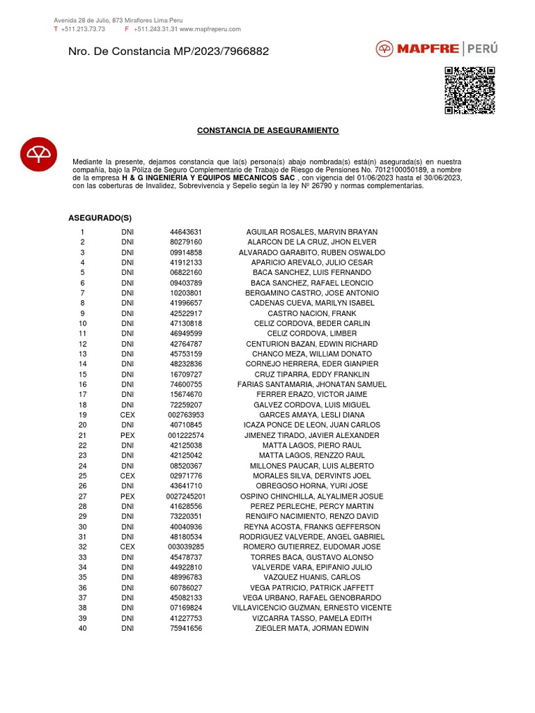 SCTR Junio 2023 | PDF | Servicios financieros | Gobierno corporativo