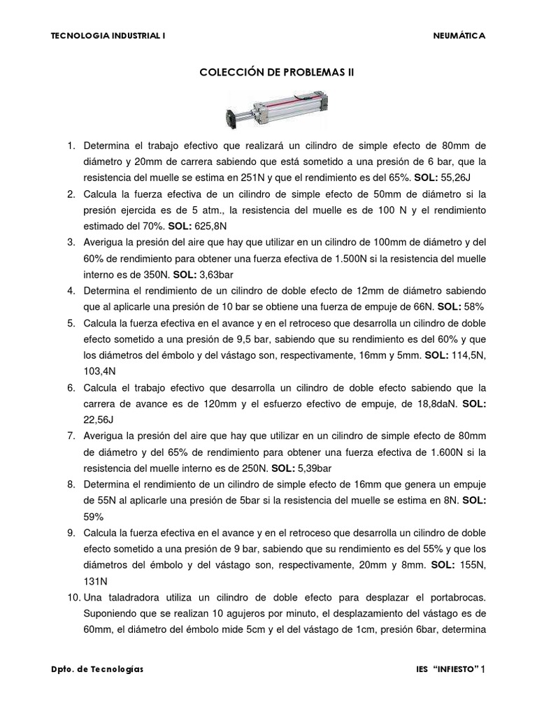 Problemas II Neumatica | PDF