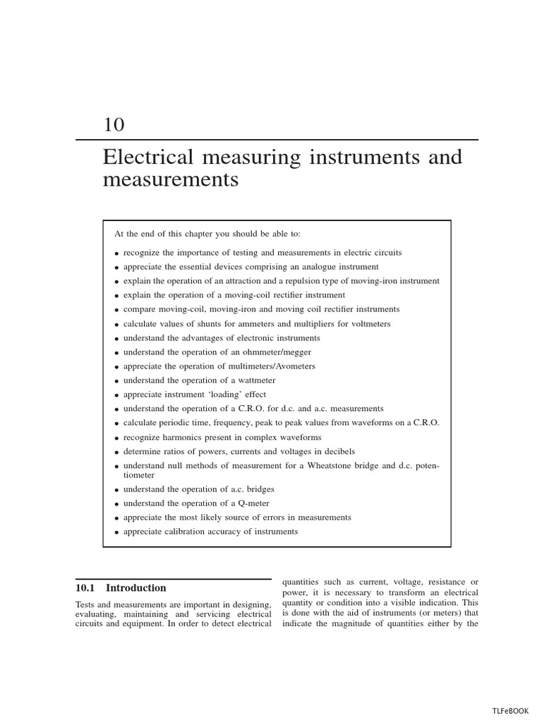 Electrical Measuring Instruments Guide | PDF