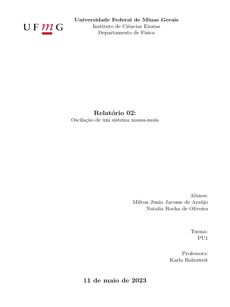 Relat Rio Experimento 2 | PDF