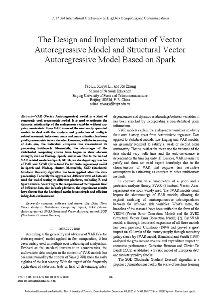 Design and Implementing VAR and SVAR | PDF