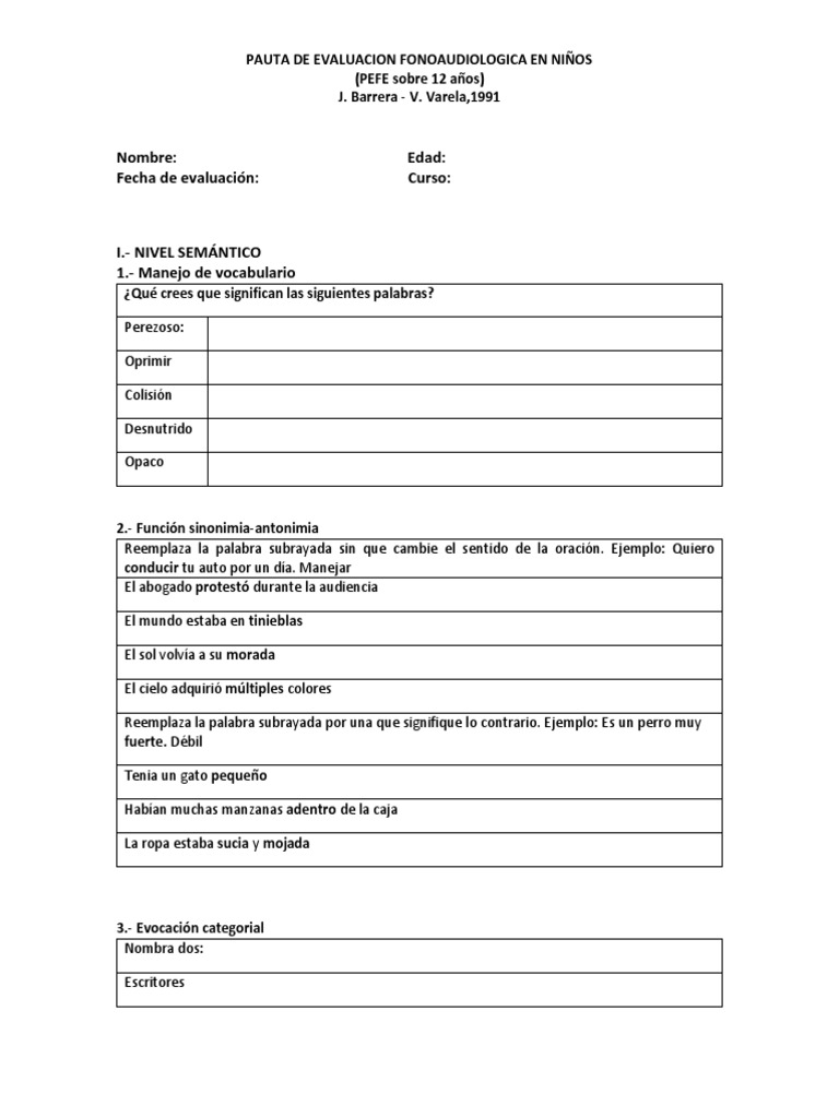 Pefe Sobre 12 Años Modelo | PDF