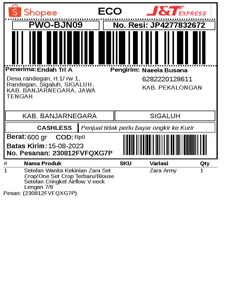 Resi J&T Economy 12 Agst | PDF