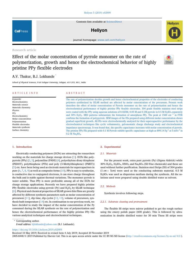 Heliyon: Research Article | PDF