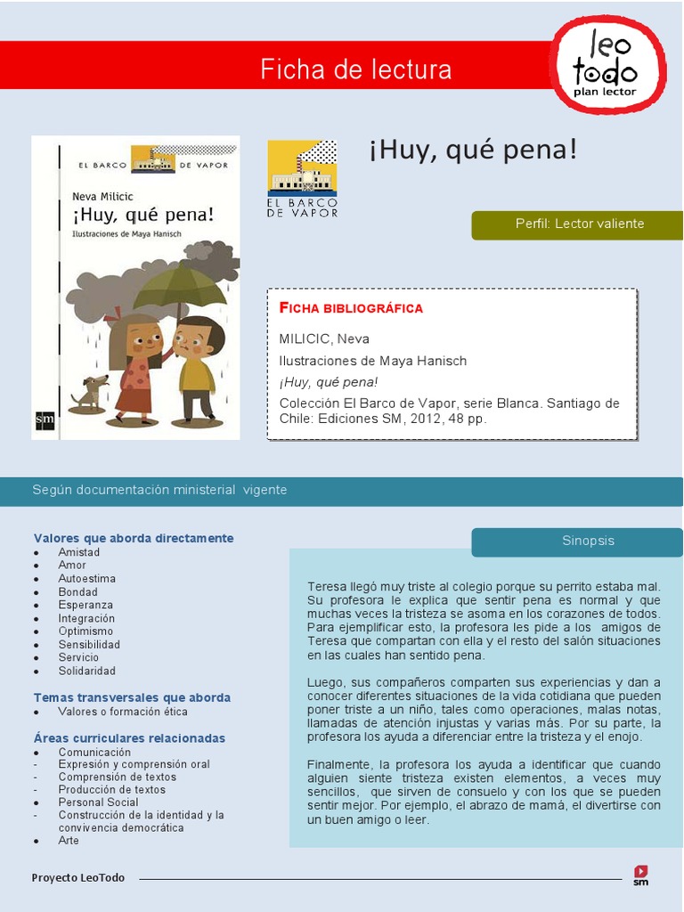 Huy Que Pena Ficha LeoTodo | PDF