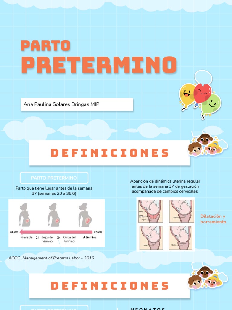 Guía de Manejo del Parto Pretérmino | PDF | Ciencia y matemáticas