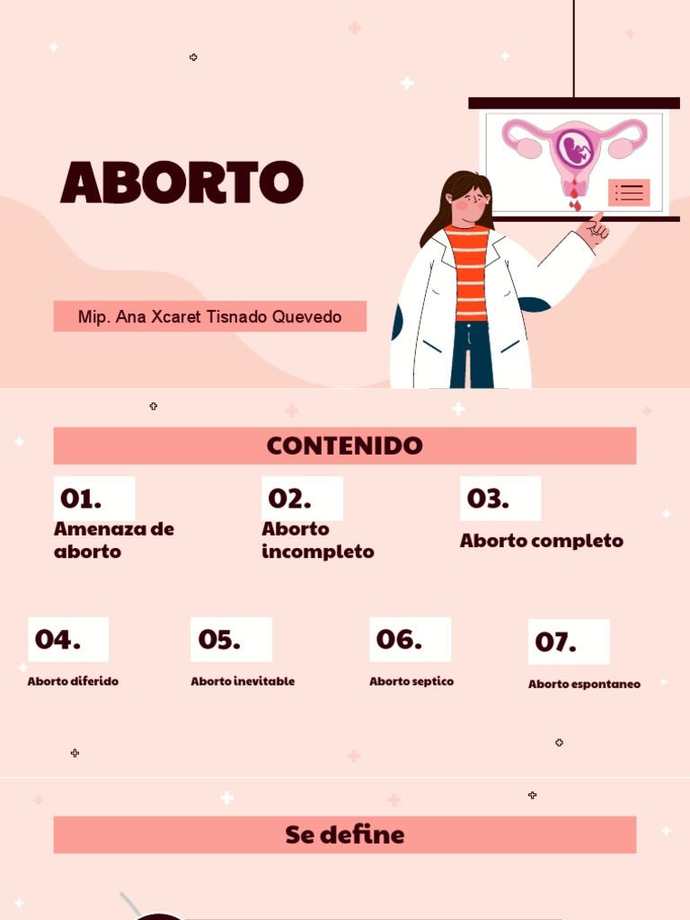 Tipos y manejo del aborto espontáneo | PDF | El embarazo | Aborto ...