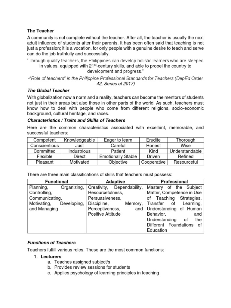 Teaching Profession | PDF