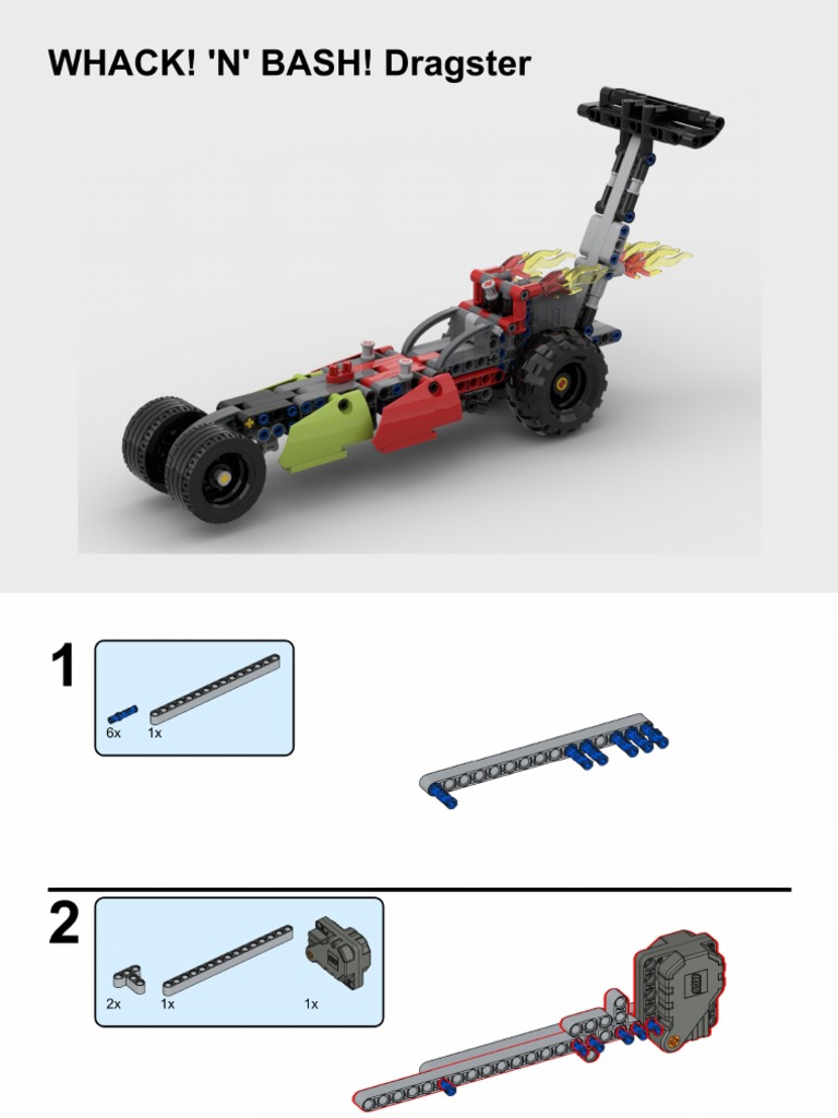 LEGO WHACK 'N' BASH Dragster Instructions | PDF