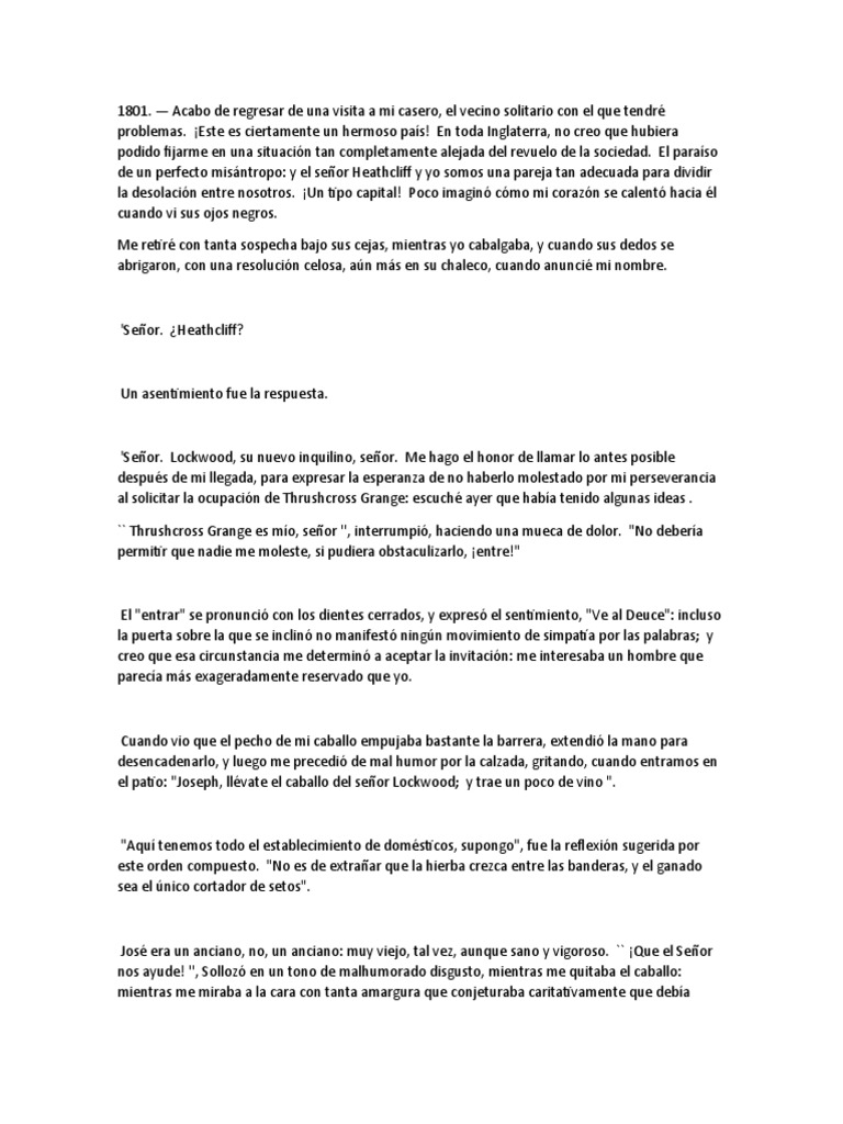 wuthering Heights Emily Bronte | PDF