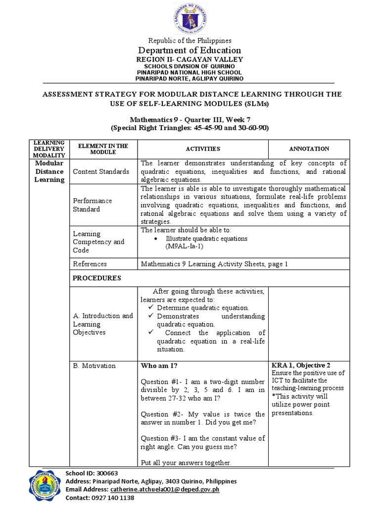 Department of Education | PDF