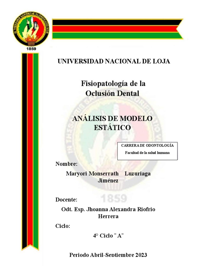 Análisis de Modelo Estático | PDF