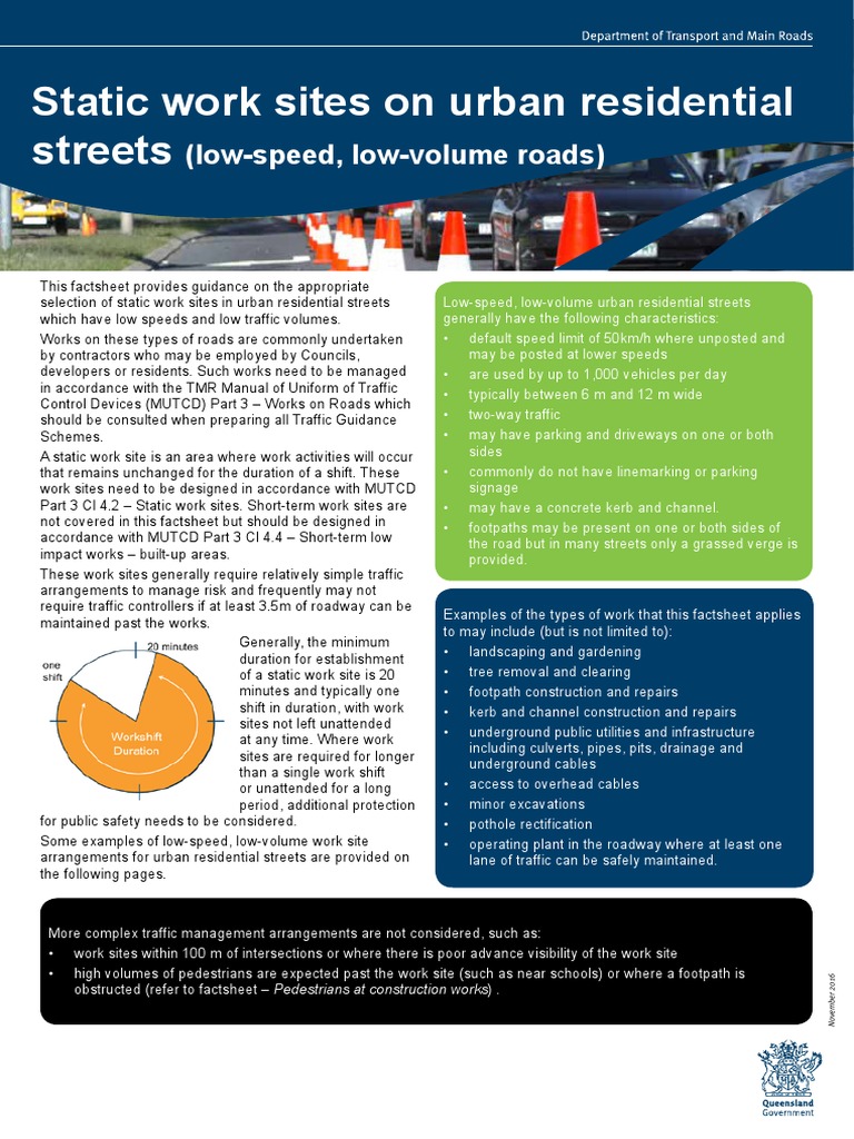 Low Speed Low Volume Roads Factsheet | PDF