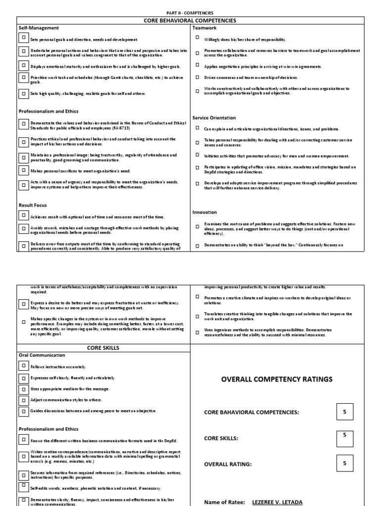 OPCRF Parts II To IV Willie | PDF | Goal | Communication