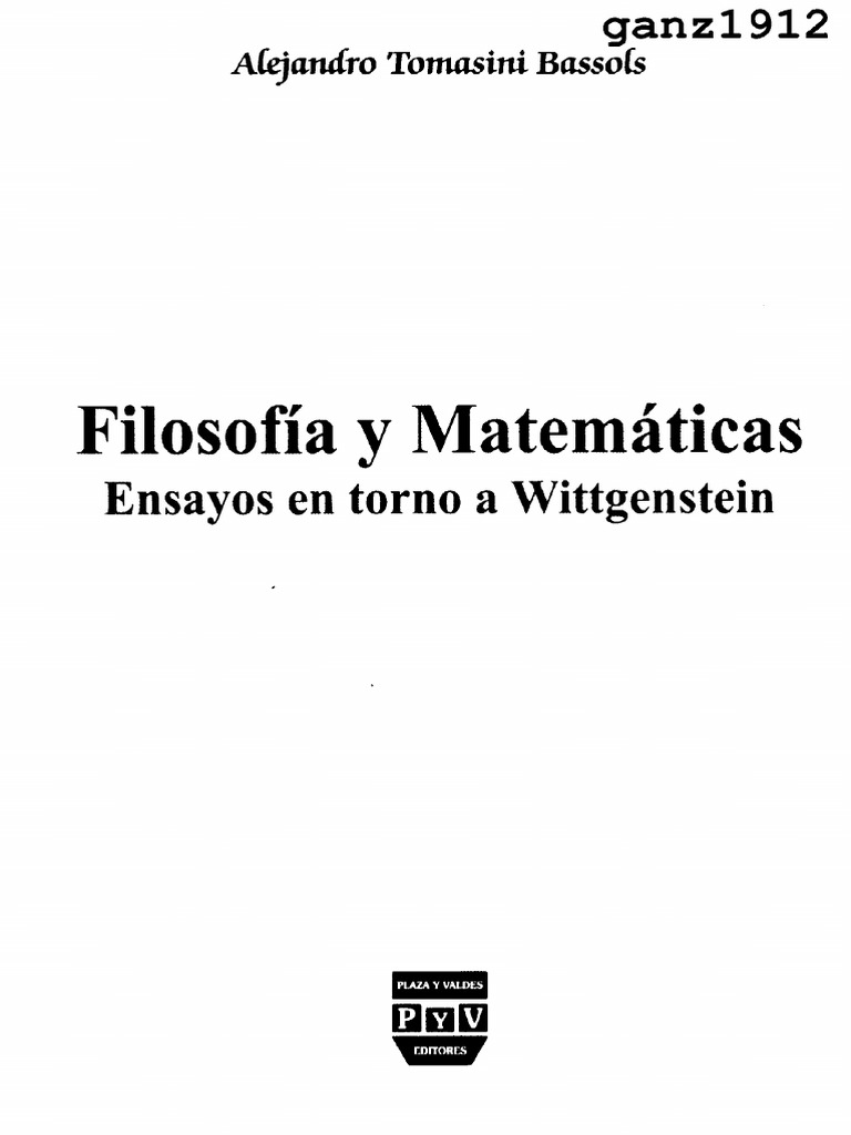 Filosofía y Matemáticas: Wittgenstein | PDF | Bertrand Russell | Ludwig ...