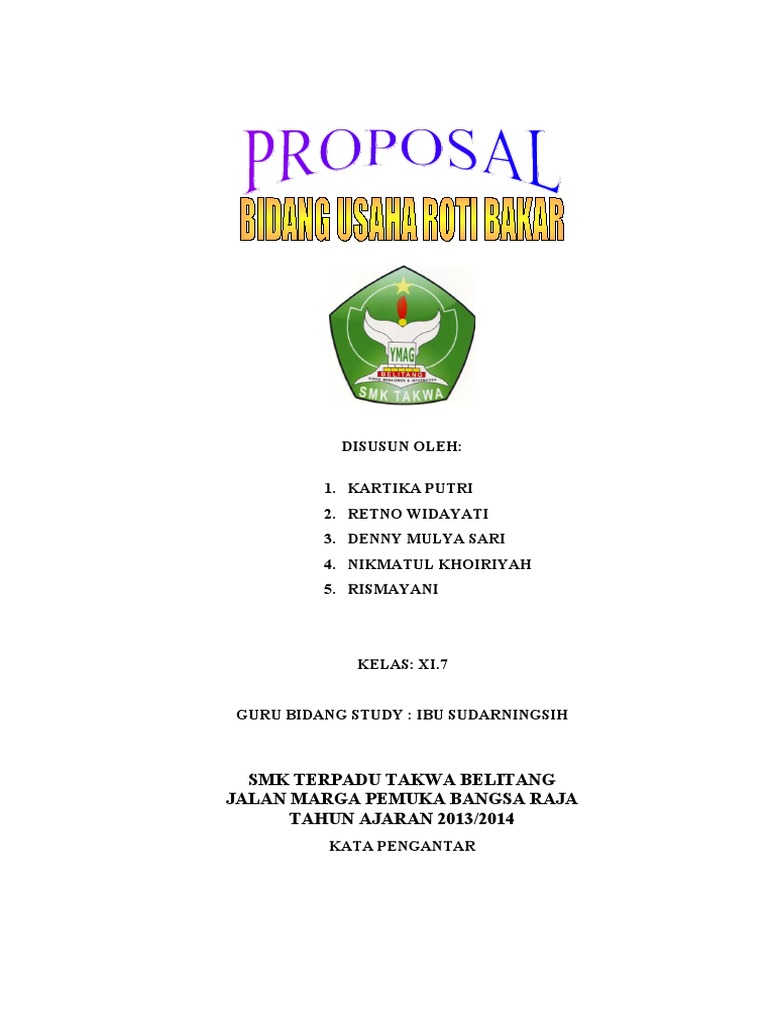 Proposal Usaha Roti Bakar Sehat | PDF