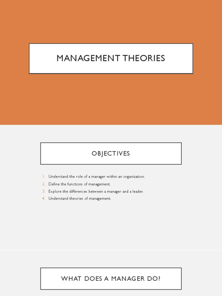Management Theories | PDF | Leadership | Cognitive Science