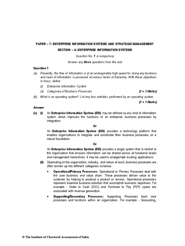 7) EIS-SM PYQs and Suggested Answers | PDF | Computers