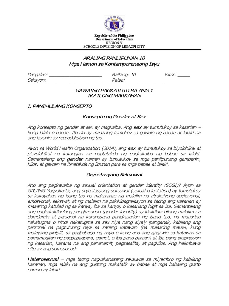 Ap 10 Q3 Las 1 | PDF