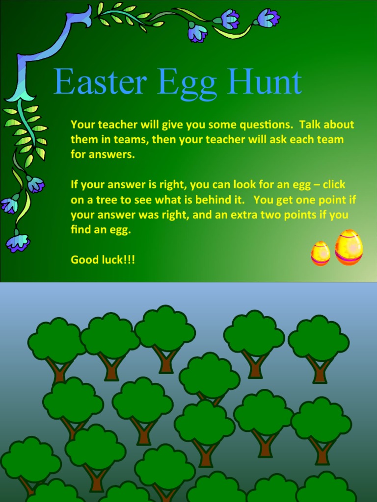 Fun Easter Egg Hunt Activity | PDF | Language Arts & Discipline | Self ...