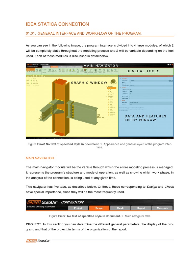 IDEA StatiCa Connection - Interface and Settings | PDF | Computer ...