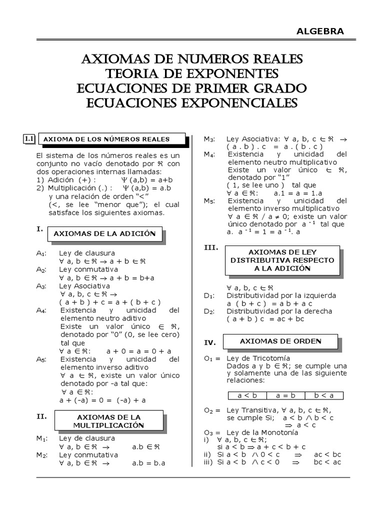 ALGEBRA Integral | PDF