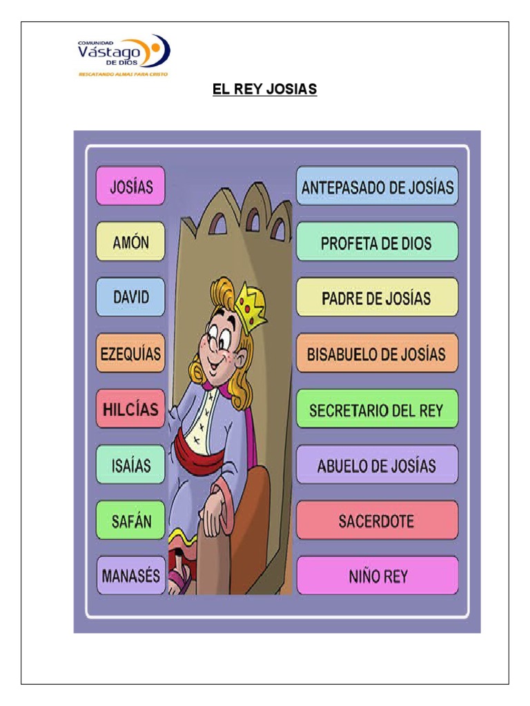 El Rey Josias para Mini Kids 14.05.23 | PDF