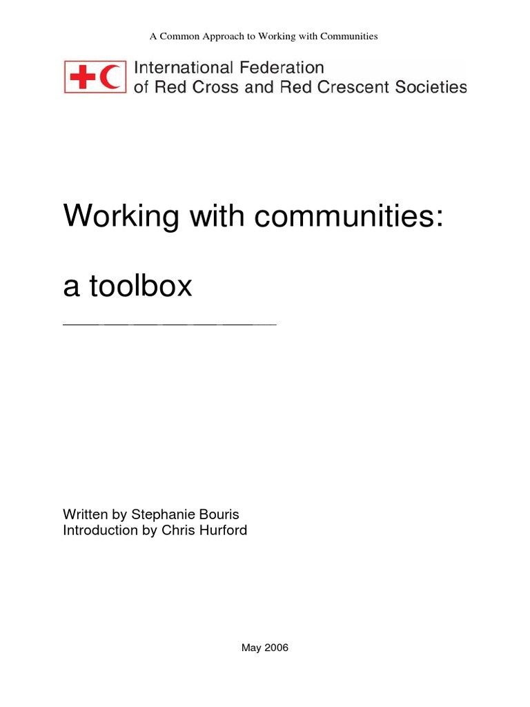 Working With Communities-Tool Box - IFRC | PDF | Focus Group | Brainstorming