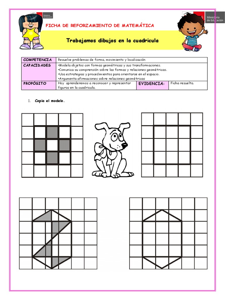 Ref Mat Representamos Figuras en La Cuadricula | PDF