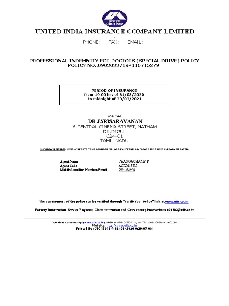 PolicySchedule | PDF | Liability Insurance | Insurance