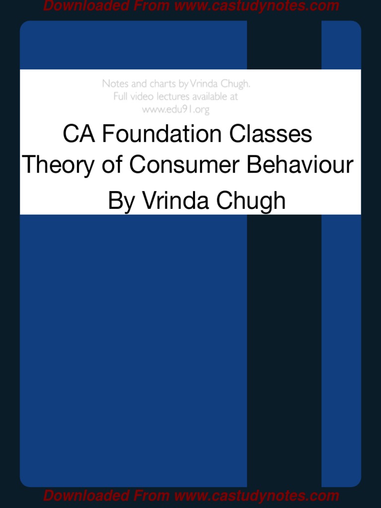 5.theory of Consumer Equilibrium by Vrinda Chugh | PDF