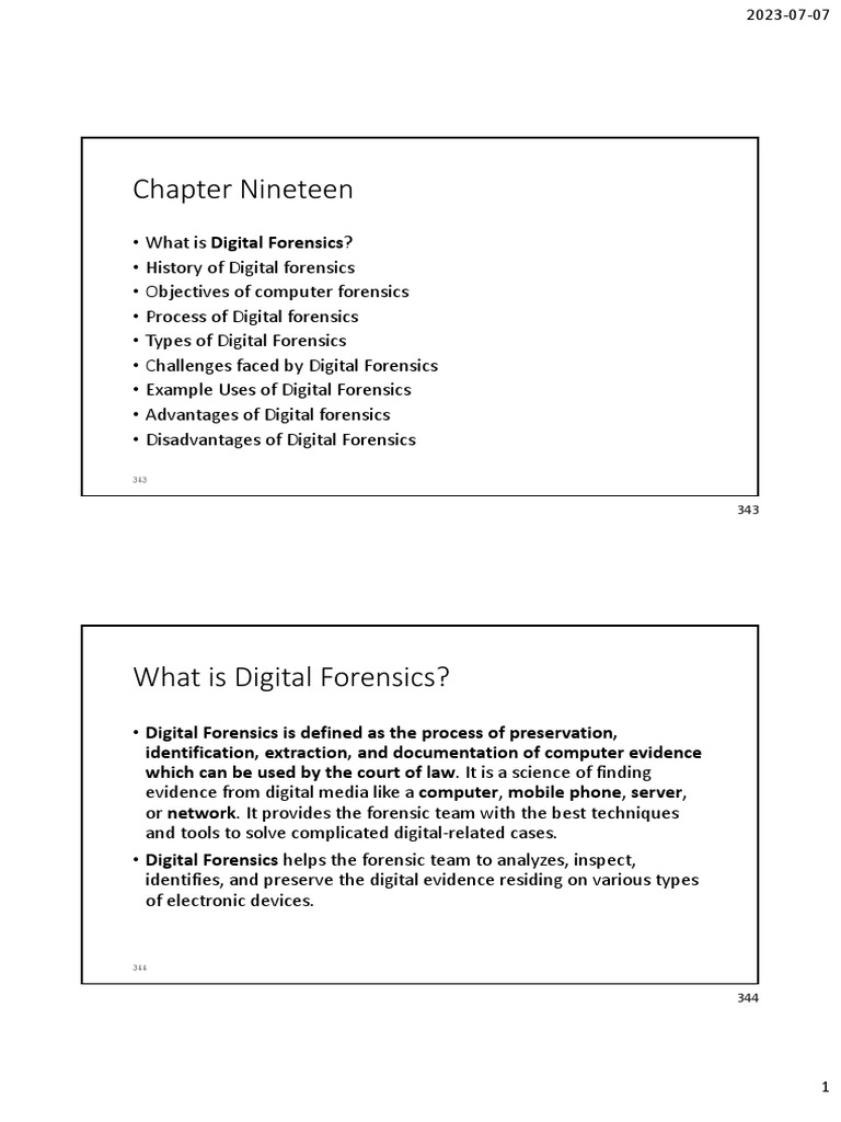 Ethical Hacking Digital Forensics | PDF