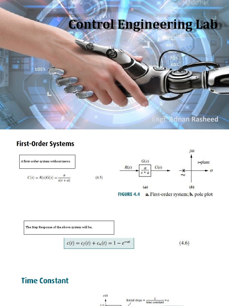 Lecture 07 08 1st And 2nd Order Control Systems Pdf